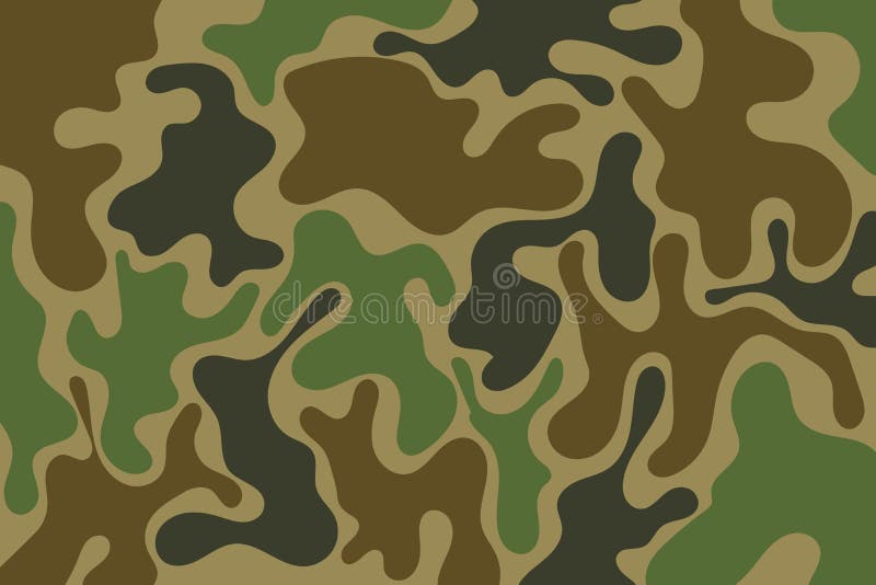 Camouflage Design Army Modern Template Background. Vector Illustration ...