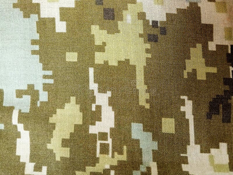 Camouflage Fabric Pattern for Ukrainian Military Uniform Close-up Stock ...