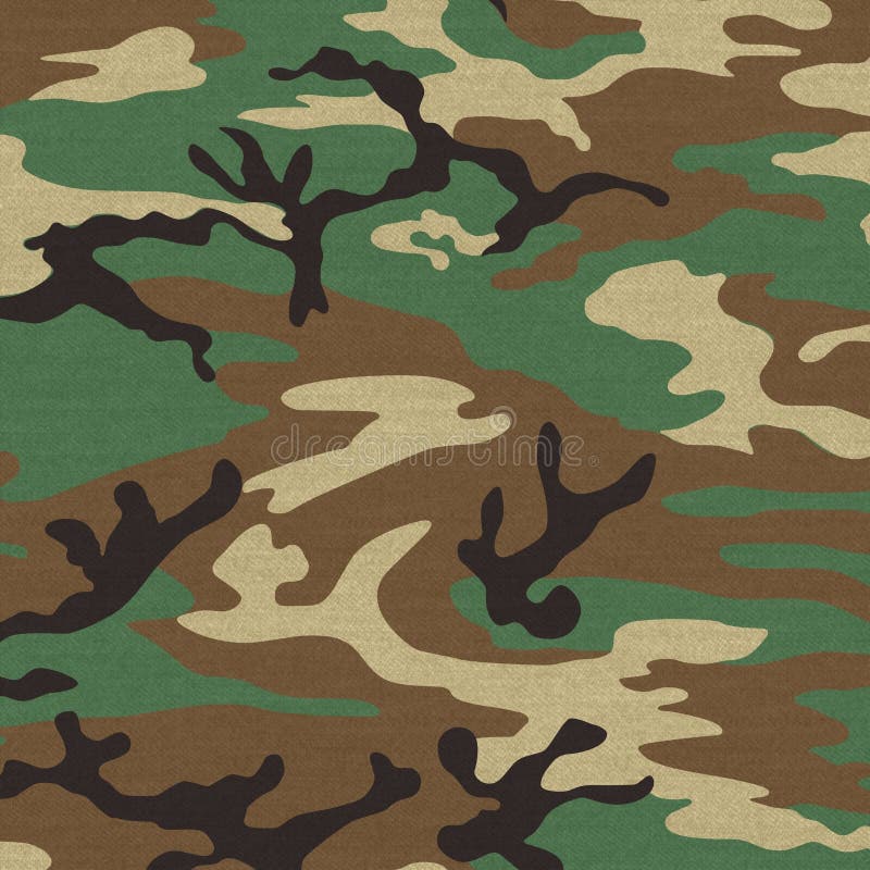 Camouflage Fabric. Fabric Sample. Army. Form. Stock Illustration ...