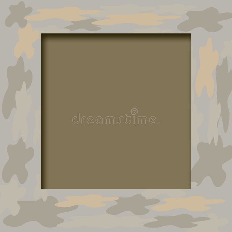 Camouflage frame stock illustration. Illustration of frame - 4012667