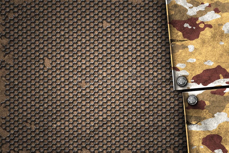 Camouflage Metal and Mesh Background and Texture Stock Illustration ...