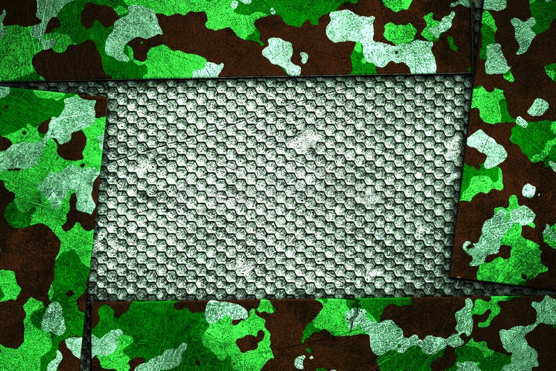 Camouflage Metal and Mesh Background and Texture Stock Illustration ...