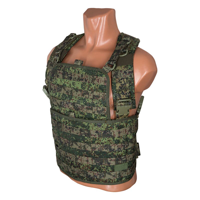 Camouflage, Military Body Armor, Mannequin Stock Photo - Image of ...