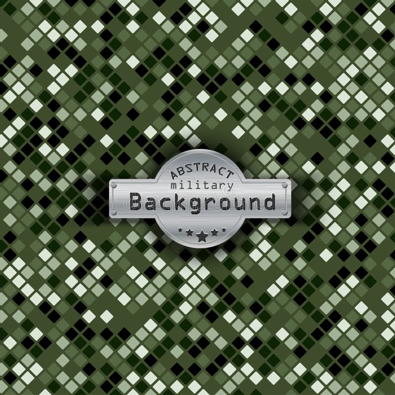 Camouflage Military Pattern Square Background Stock Vector ...