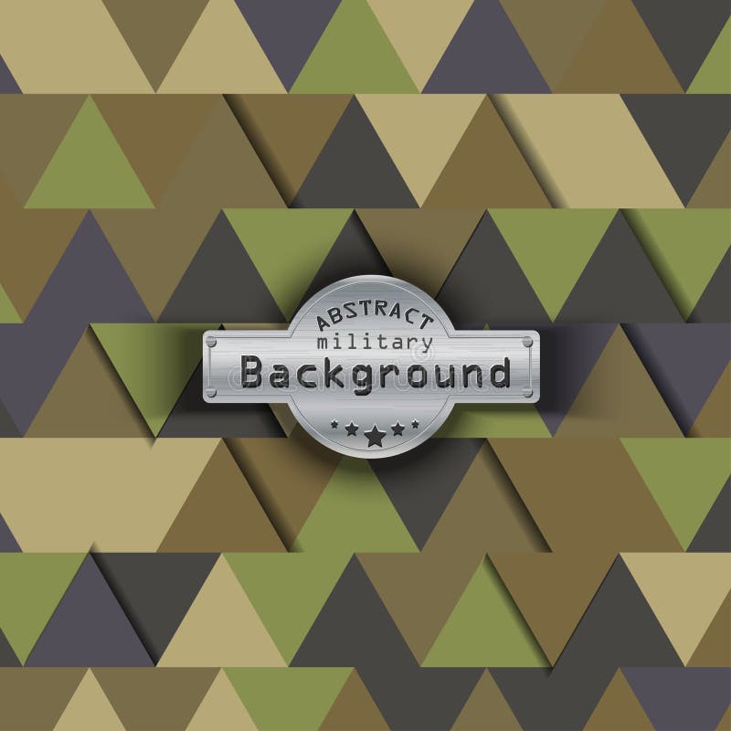 Camouflage Military Triangle Pattern Background Stock Vector ...