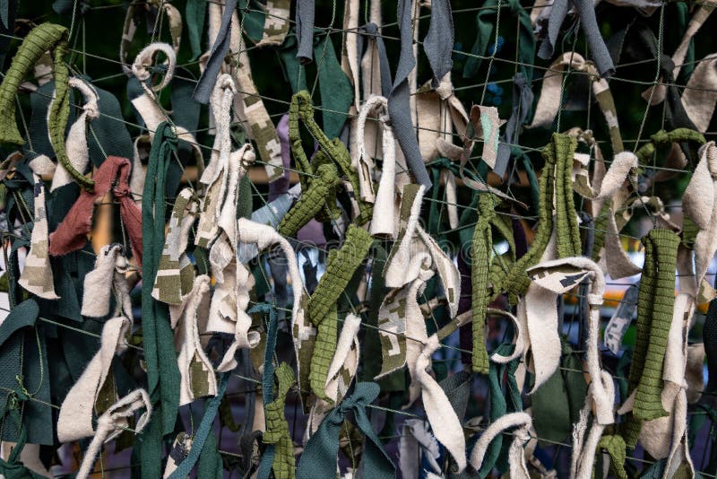 Camouflage Net for the Protection of Military Equipment in War Stock ...