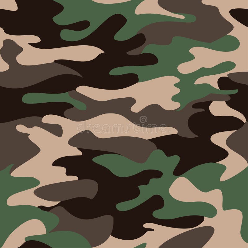 Camouflage Pattern Background Seamless Stock Vector - Illustration of ...