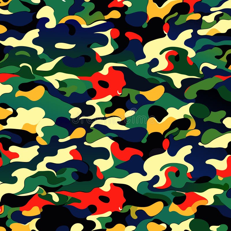 Camouflage Pattern. Seamless Background Stock Vector - Illustration of ... Camouflage Pattern. Seamless Background Stock Vector - Illustration of ...