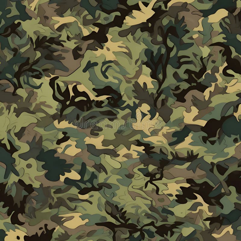 Camouflage Pattern. Seamless Background Stock Vector - Illustration of ...