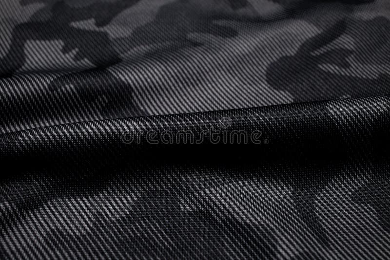 Camouflage Pattern. Trendy Dark Gray Camouflage Fabric. Military ...