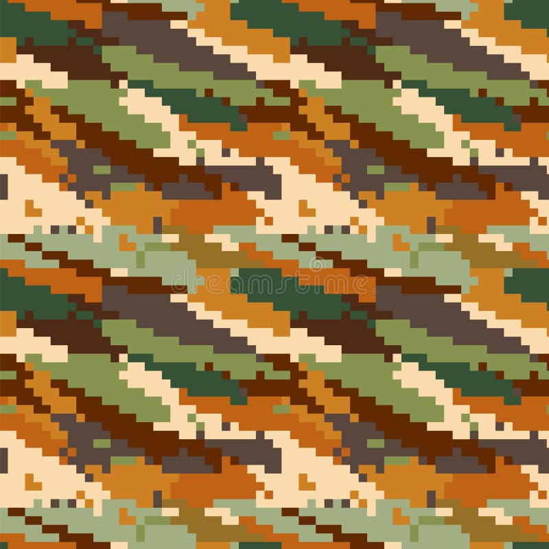 Camouflage Pixel Pattern for Hunting. Military Texture Stock ...