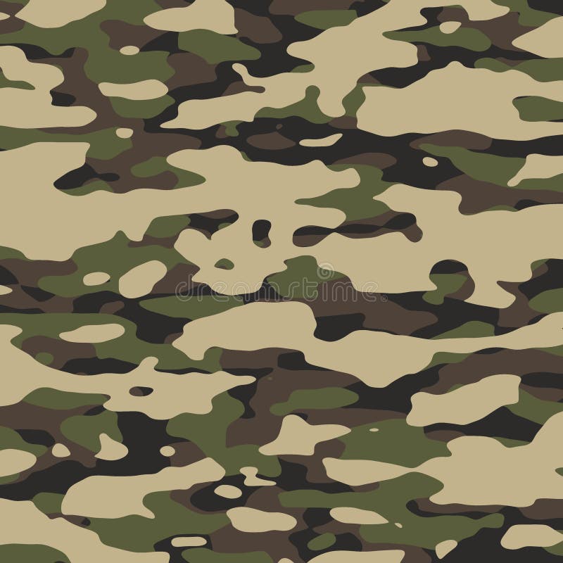 Camouflage Seamless Pattern Background. Trendy Camo Patterns Military ...