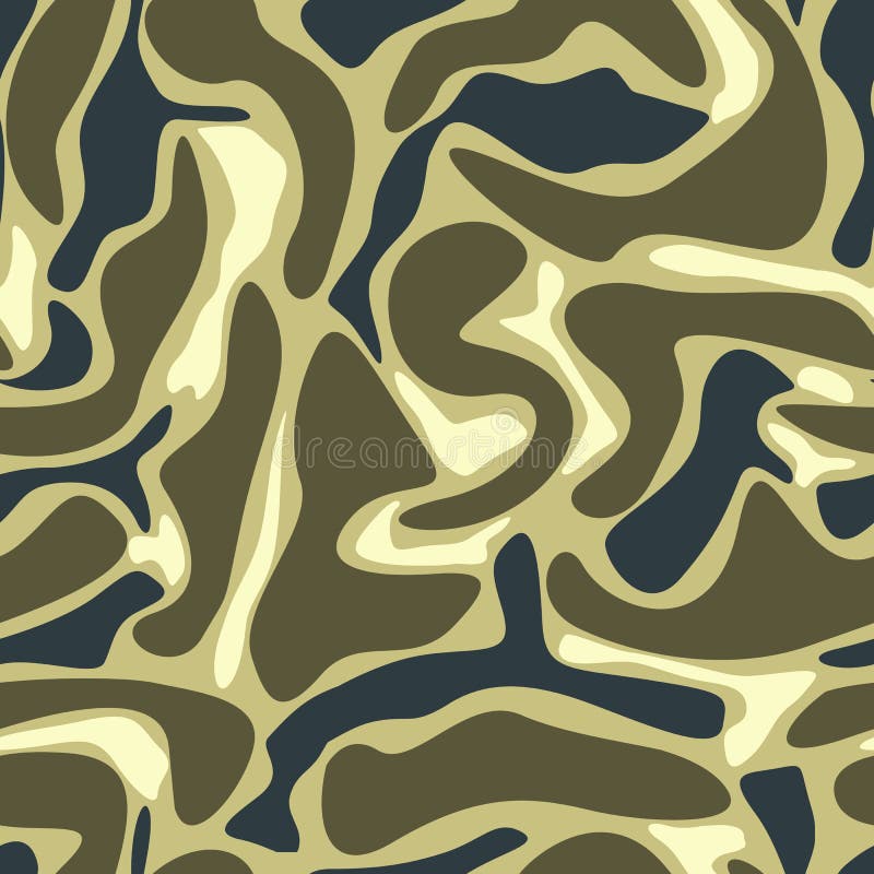 Camouflage Seamless Pattern Stock Illustration - Illustration of ...