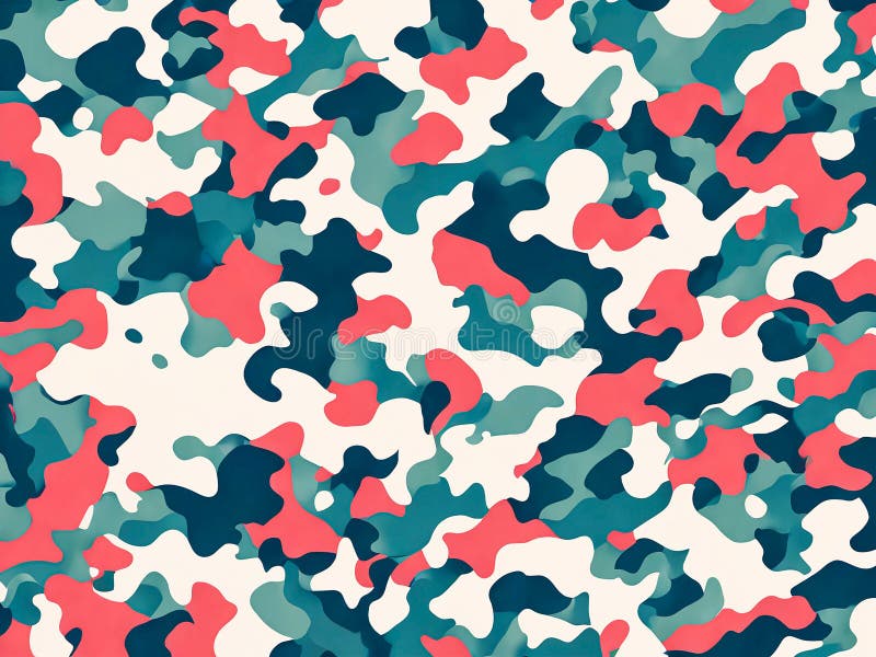 Camouflage Seamless Pattern. Stock Illustration - Illustration of ...