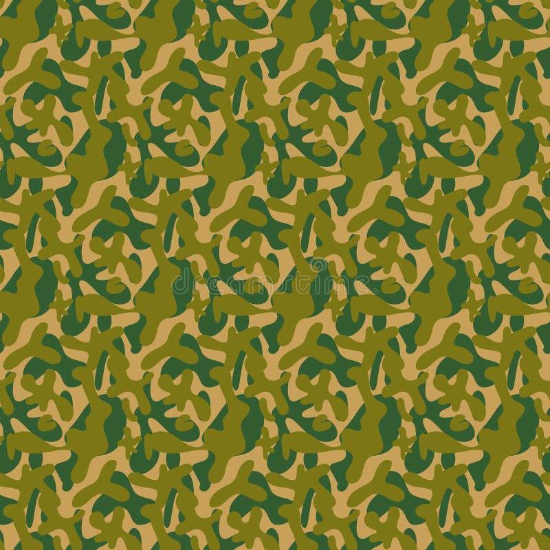 Camouflage Seamless Pattern for Disguise, Green Marsh Color for Textile ...