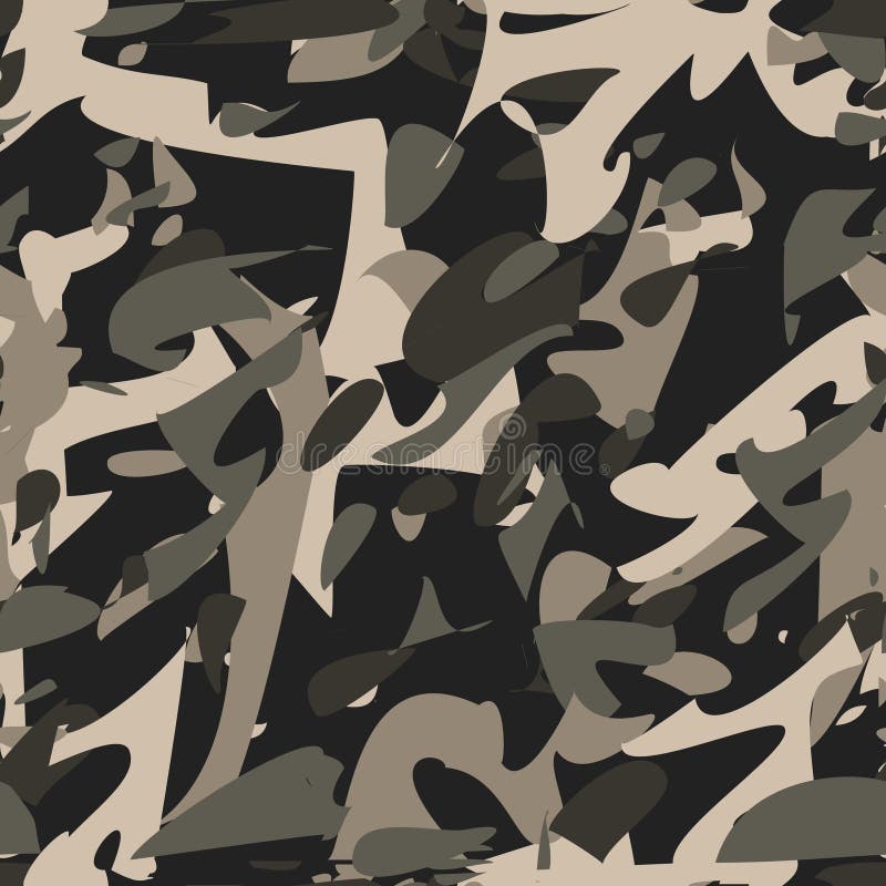 Camouflage Seamless Pattern.Military Stock Vector - Illustration of ...