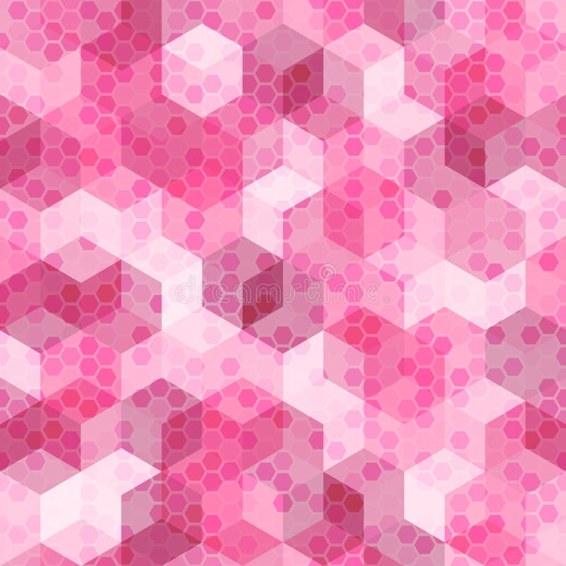 Camouflage Seamless Pattern with Pink Hexagonal Endless Geometric Camo ... Camouflage Seamless Pattern with Pink Hexagonal Endless Geometric Camo ...