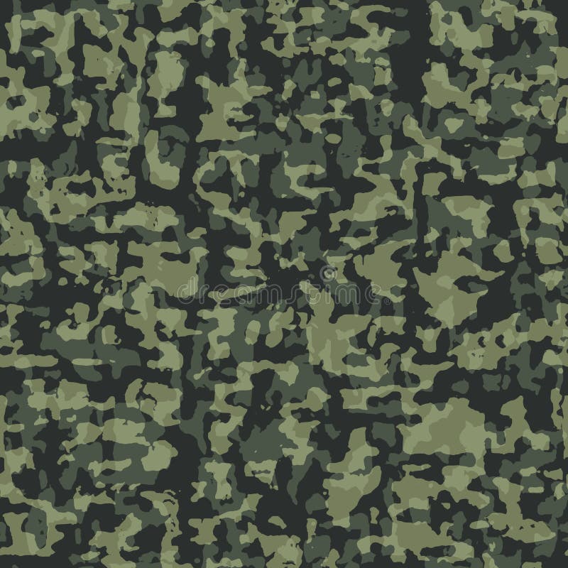 Seamless Camouflage Pattern Stock Vector - Illustration of camo ...