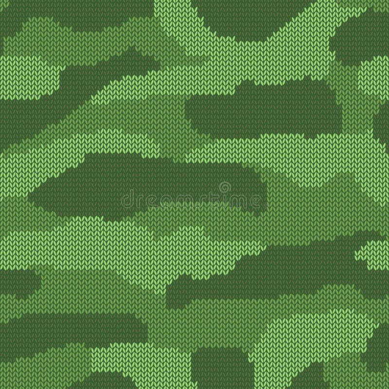 Camouflage Style Knitting, Abstract Pattern Stock Vector - Illustration ...