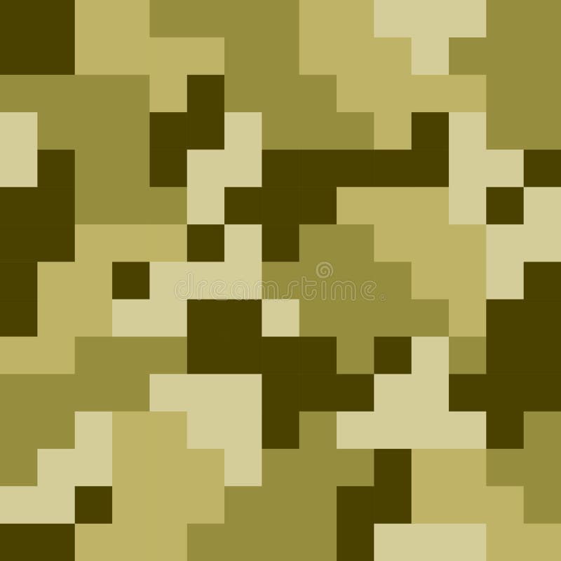 Camouflage Texture Pattern. Military Green Design. Flat Block Layout ...