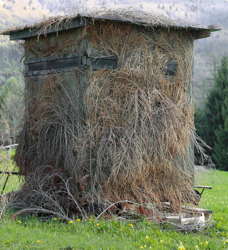 Hunters Hut In The Mountain Stock Photo - Image of season, idyllic ...