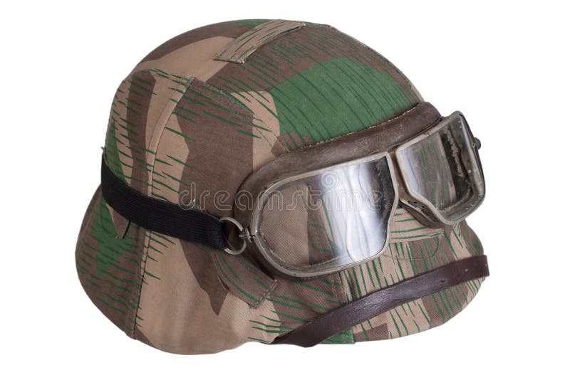 Camouflaged Nazi German Helmet Editorial Photo - Image of battle, land ...