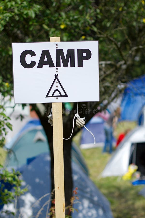 Camp host sign stock photo. Image of yellow, camp, direction - 6051338