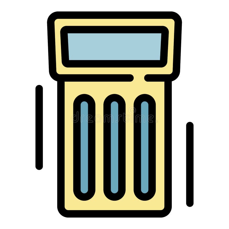 Camp Air Bed Icon Color Outline Vector Stock Vector - Illustration of ...