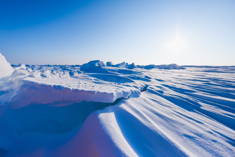 Camp Barneo at the North Pole Snow Plain Snow Cube Pattern Snowflakes ...