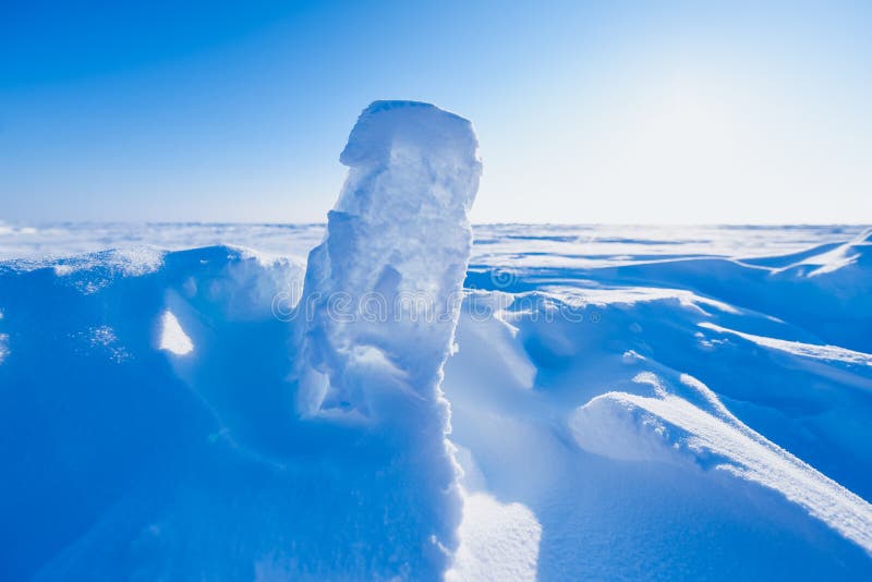 Camp Barneo at the North Pole Snow Plain Snow Cube Pattern Snowflakes ...