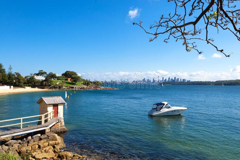 Camp Cove stock image. Image of south, sand, suburb, yacht - 33258611