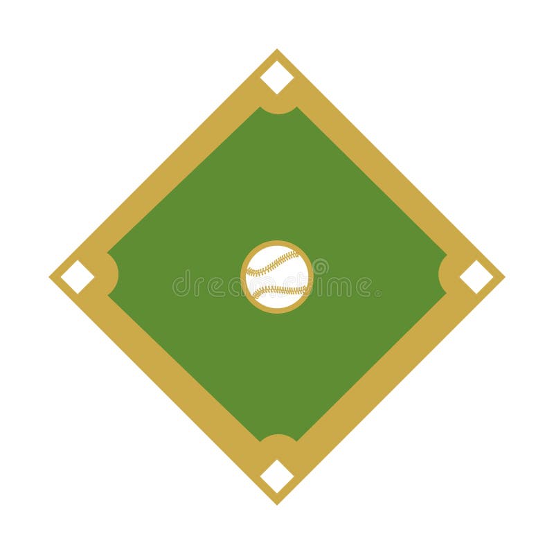 Baseball Diamond Cartoon