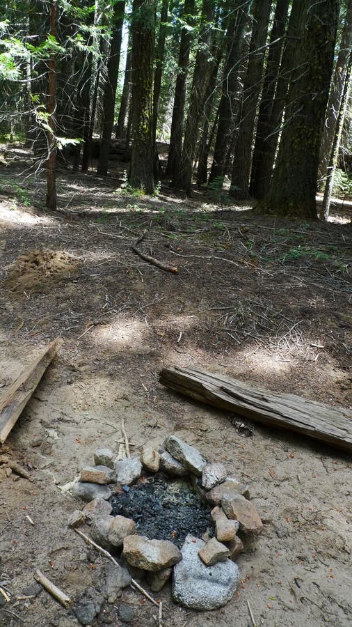 Camp fire stock image. Image of gone, backpacking, back - 20785057