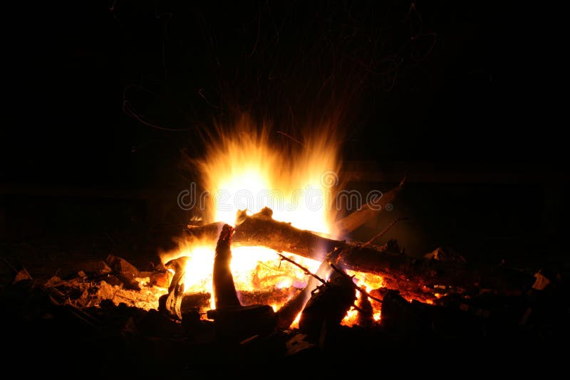 Camp-fire stock photo. Image of camp, fire, burn, balefire - 3192698