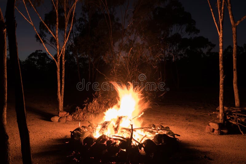 Camping Bonfire Outback Stock Photos - Free & Royalty-Free Stock Photos ...