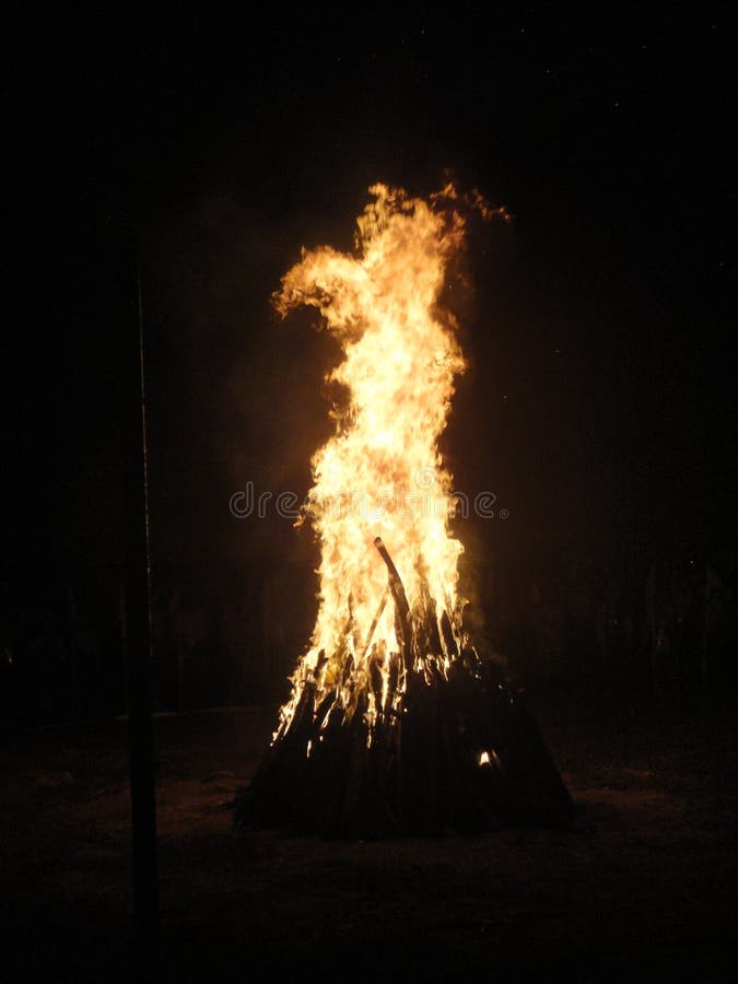 Camp Fire stock image. Image of campfire, bonfire, scout - 93087153