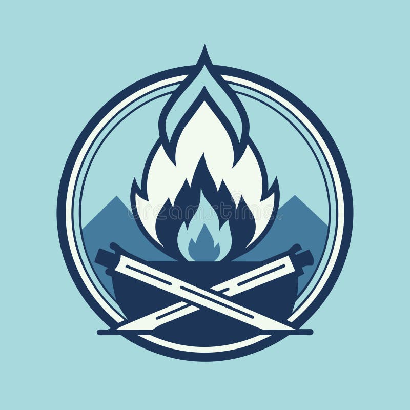 Camp Fire Logo Icon Vector Design Ignite Your Brand Identity Stock ...