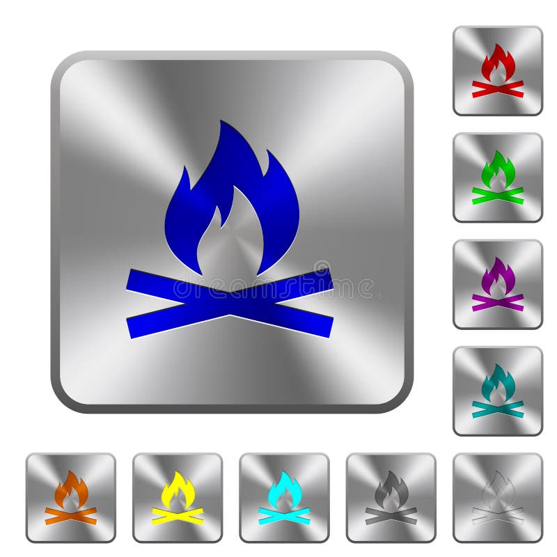 Fire Buttons stock vector. Illustration of fire, clipart - 4904015