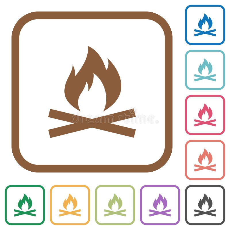 Fire Simple Icon Vector Design Stock Vector - Illustration of explosion ...