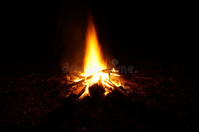 Camp Fire Stack stock photo. Image of firewood, flammable - 74767454