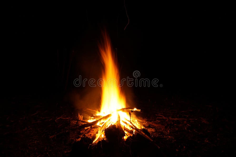 Camp Fire Stack stock photo. Image of barbecue, beautiful - 74767676