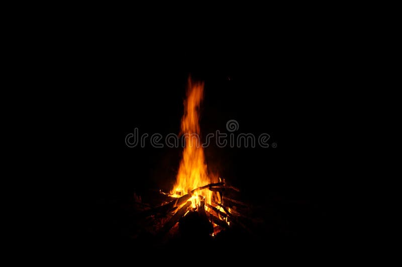 Camp Fire Stack stock photo. Image of bonfire, barbecue - 74767778