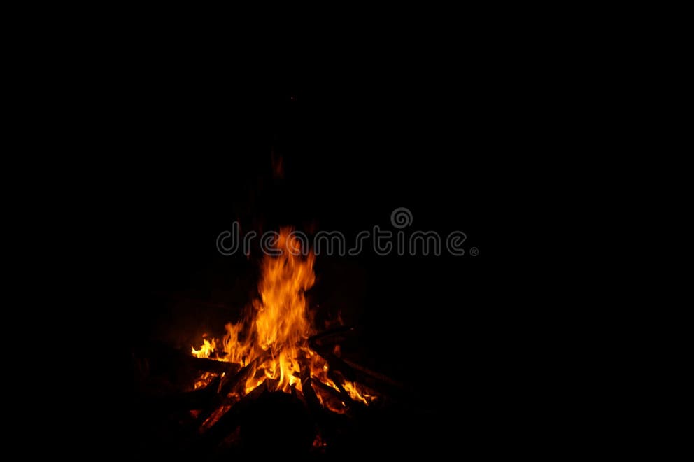 Camp Fire Stack stock photo. Image of explosion, camp - 74768074