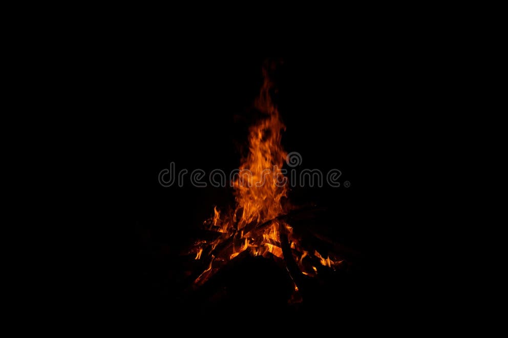 Camp Fire Stack stock image. Image of dark, glow, energy - 74768343