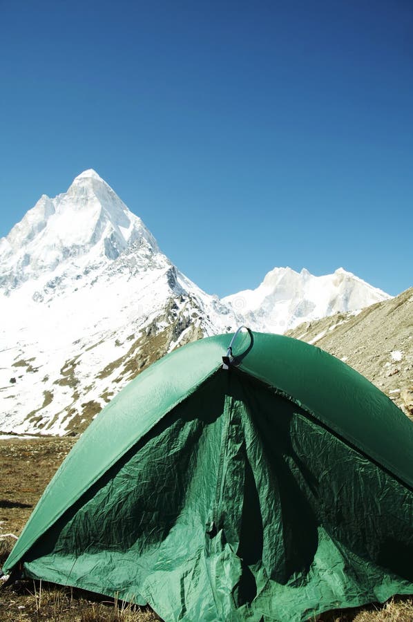 Trekking camp stock photo. Image of hike, trekking, himalaya - 1321582