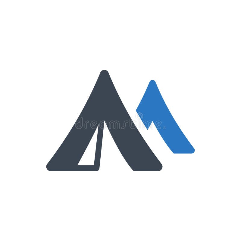 Camp icon stock vector. Illustration of outdoor, adventure - 230704813