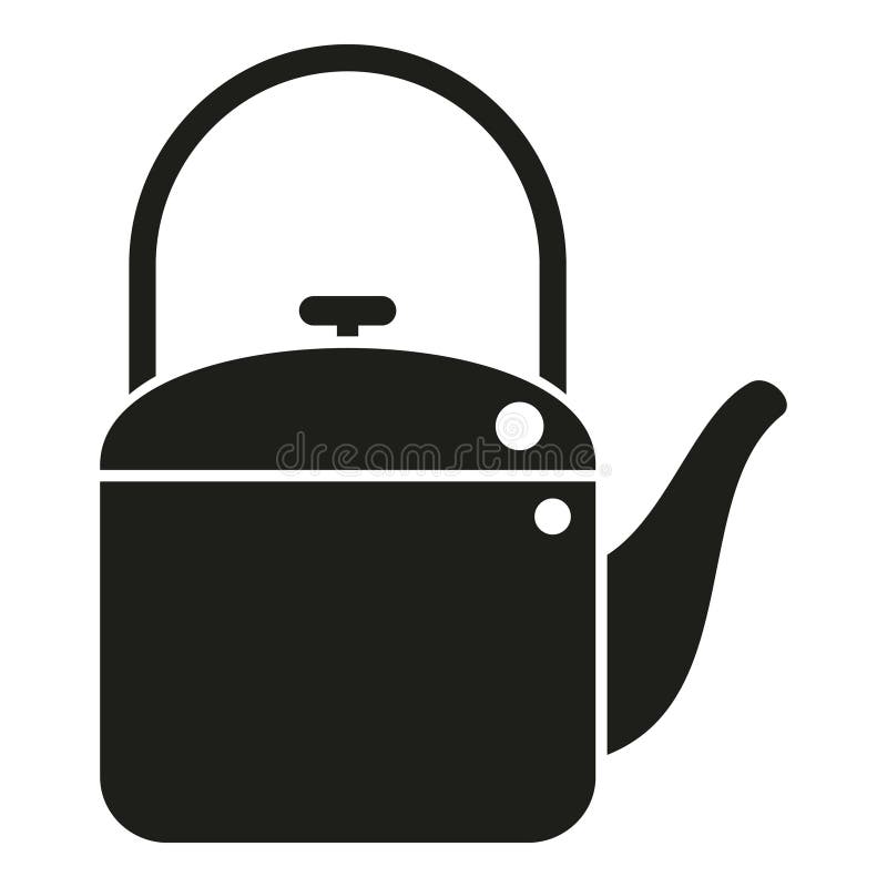Camp Kettle Icon Simple Vector. Travel Hiking Stock Vector ...