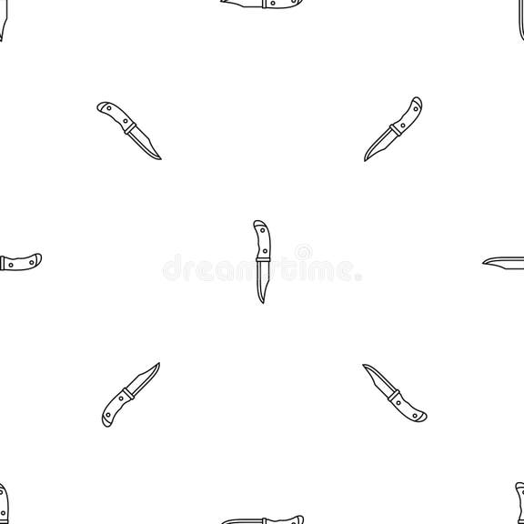 Camp Knife Pattern Seamless Vector Stock Vector - Illustration of model ...