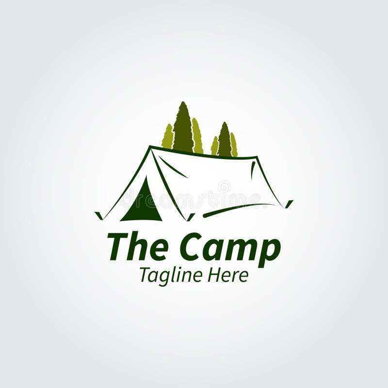 The Camp Logo Design Template. Adventure Hiking. Stock Vector ...