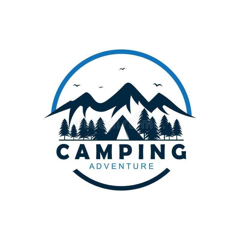 Camp Logo Design, Tent Camping Logo Vector Design Stock Vector ...